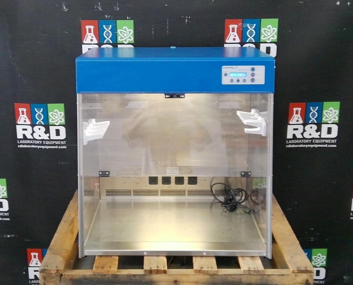 VWR 10783-132 28" PCR Workstation w/ UV & Air Recirculator Twin Decont