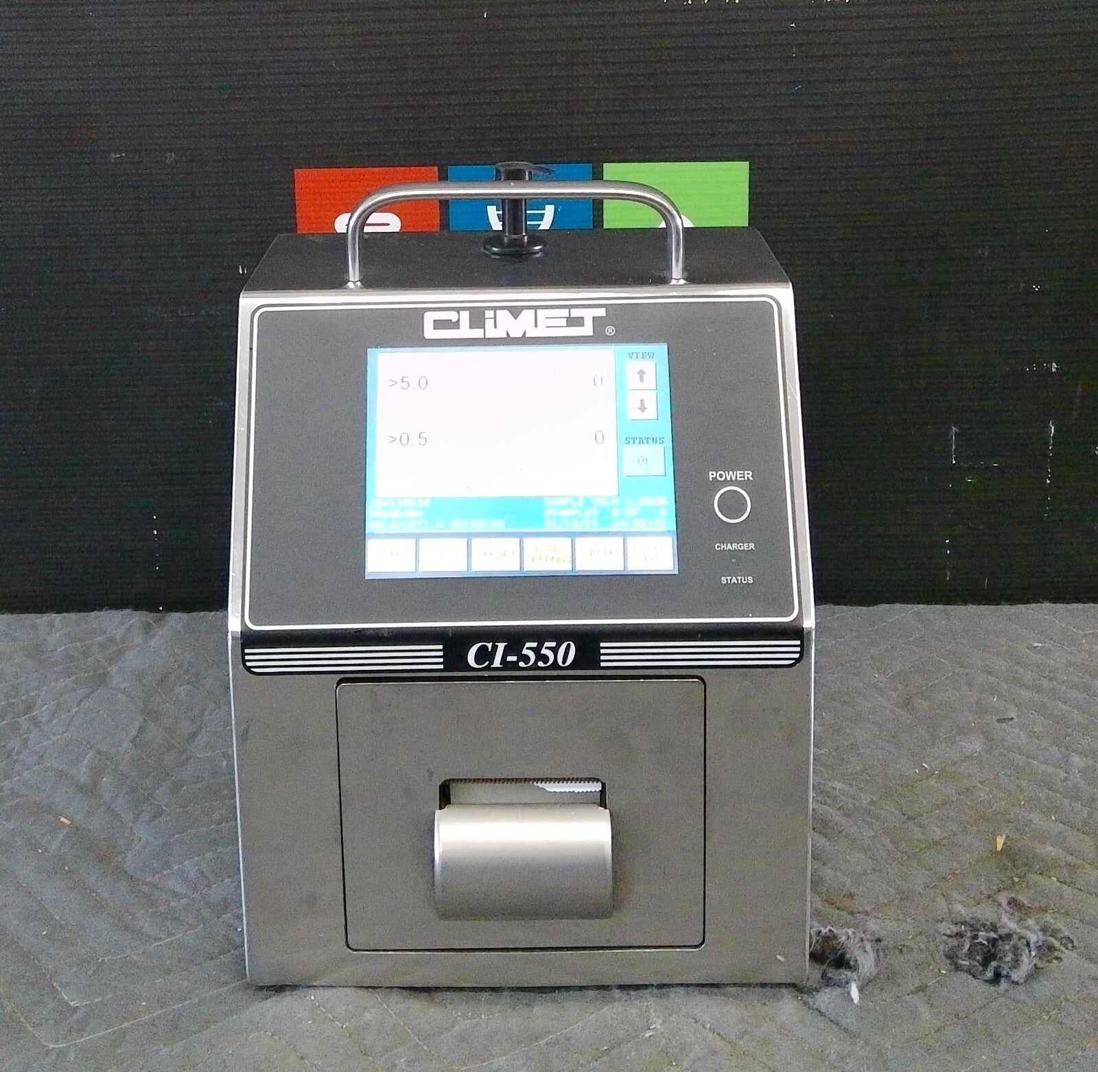 Climet CI-550 Portable Laser Particle Counter 120v