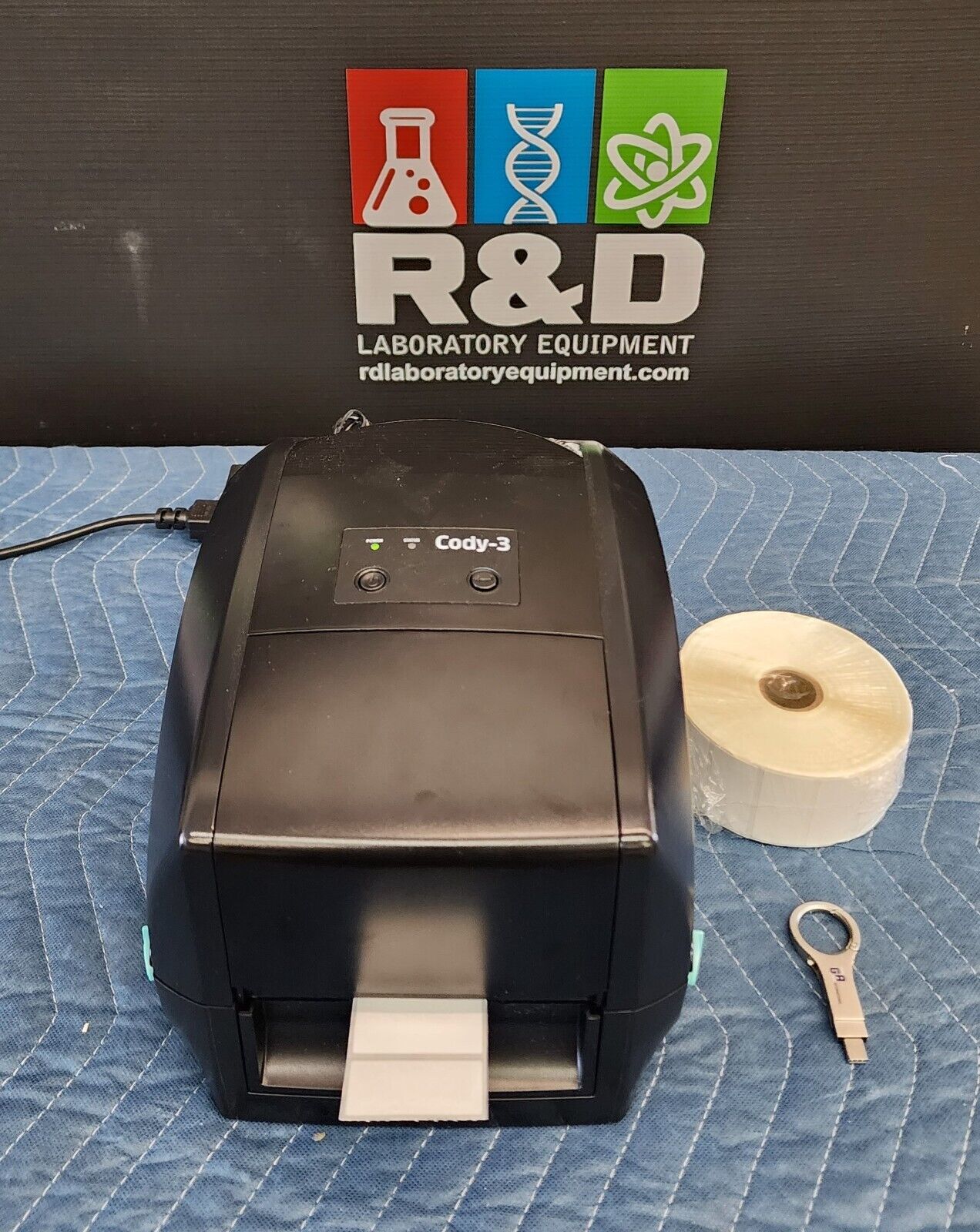 GA international Cody 3 Thermal Label Printer w/ Software. Ribbon & La